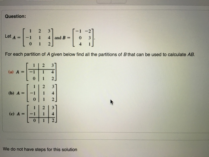 Solved For each partition of A given below find all the | Chegg.com