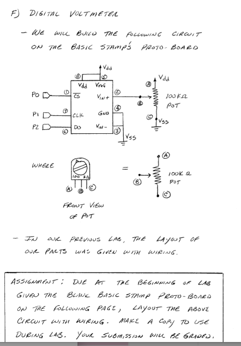 Solved Given the blank basic stamp photo-board, layout the | Chegg.com