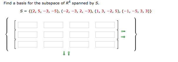 Solved Find a basis for the subspace of R4 spanned by S S = | Chegg.com
