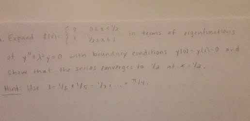 Solved Expand f(x)={0, 0
