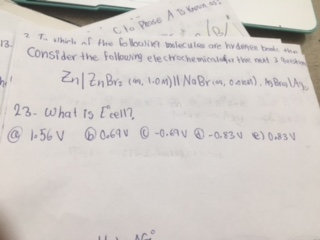 Standard Reduction Potentials in Aqueous solution at | Chegg.com