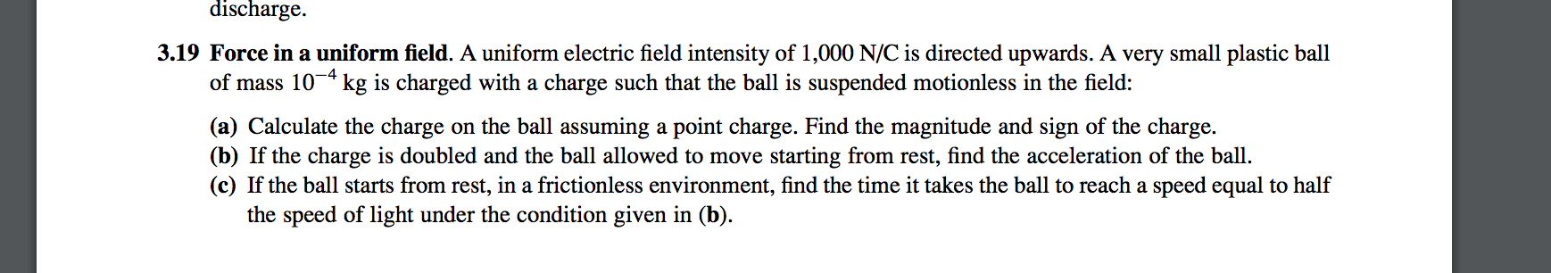 Solved Force in a uniform field. A uniform electric field | Chegg.com