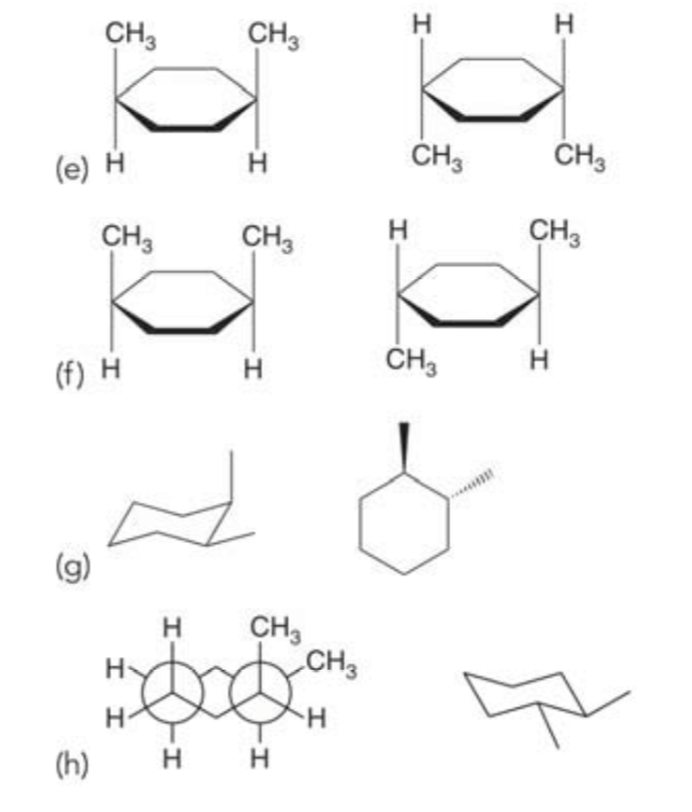 Solved For each pair of compounds below, determine whether | Chegg.com