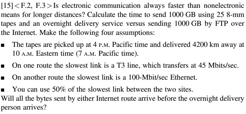 [15] Is electronic communication always faster than | Chegg.com