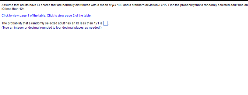 Solved Assume That Adults Have Iq Scores That Are Normally
