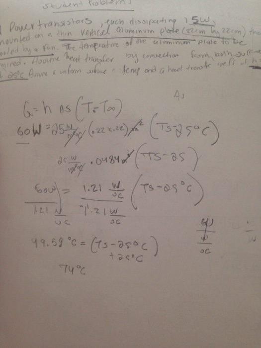 Solved Four power transistors, each dissipating 15 W, are | Chegg.com