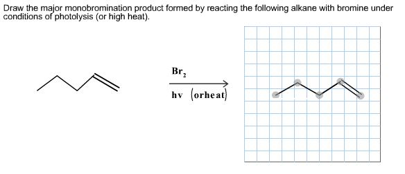 Solved Draw the major monobromination product formed by | Chegg.com