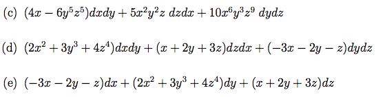 Solved Compute the exterior derivative of the following: | Chegg.com