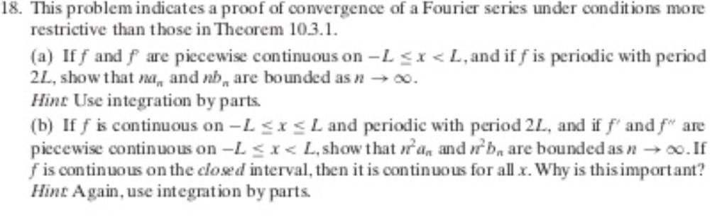 Solved 18. This problem indicates a proof of convergence of | Chegg.com