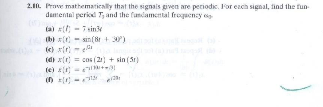 Solved Prove mathematically that the signals given are | Chegg.com