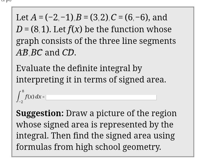 Solved Let A = (-2,-1)B = (32), C = (6-6), and D - (8,1). | Chegg.com
