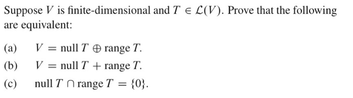 Suppose V is finite-dimensional and T element of | Chegg.com