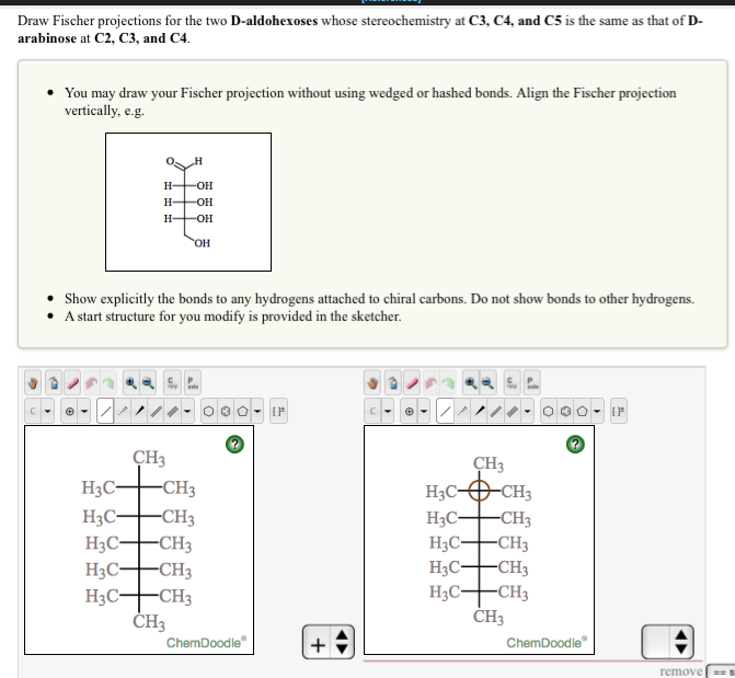Solved Draw Fischer projections for the two D-aldohexoses | Chegg.com