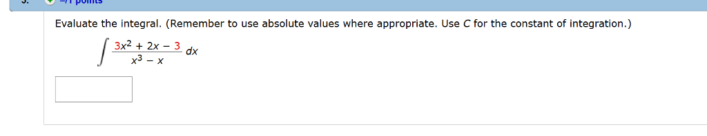 Solved Evaluate the integral. (Remember to use absolute | Chegg.com