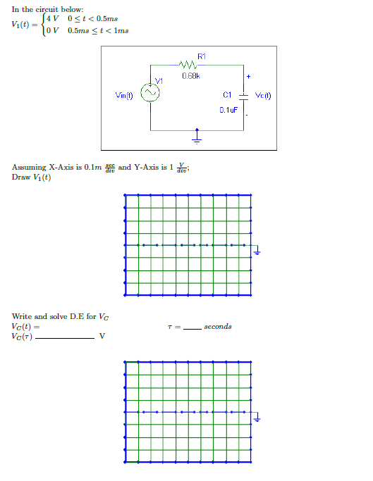 Solved In the circuit below: V 0st
