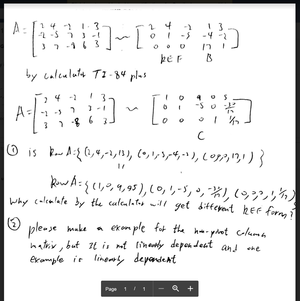 Solved How come I get different REF from the calculator, I | Chegg.com