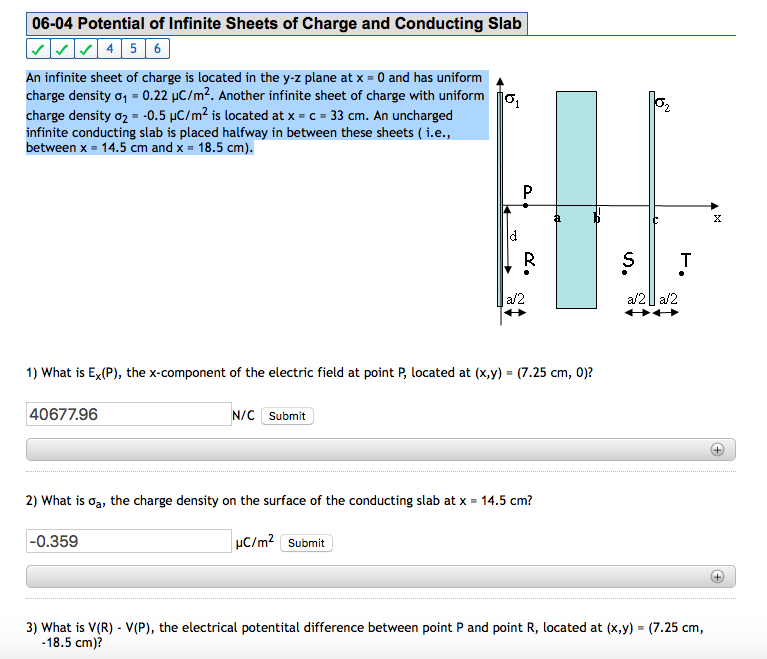 Solved 06-04 Potential of Infinite Sheets of Charge and | Chegg.com