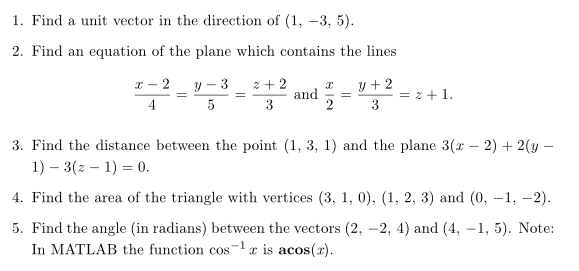 Solved Find a unit vector in the direction of (1, -3, 5). | Chegg.com