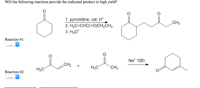 Solved Will the following reactions provide the indicated | Chegg.com