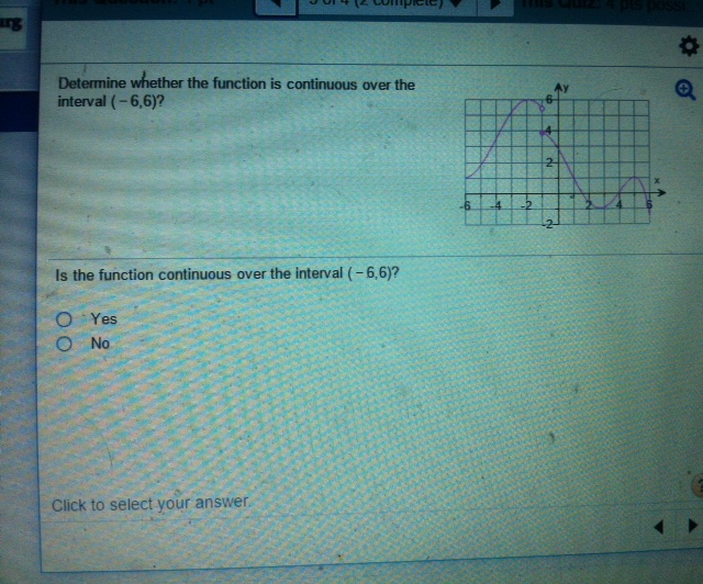 Solved Determine Whether The Function Is Continuous Over The
