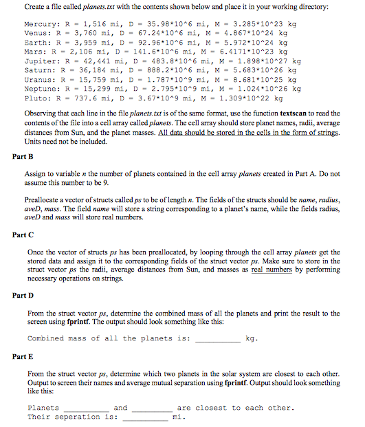 Create a file called planets.txt with the contents | Chegg.com