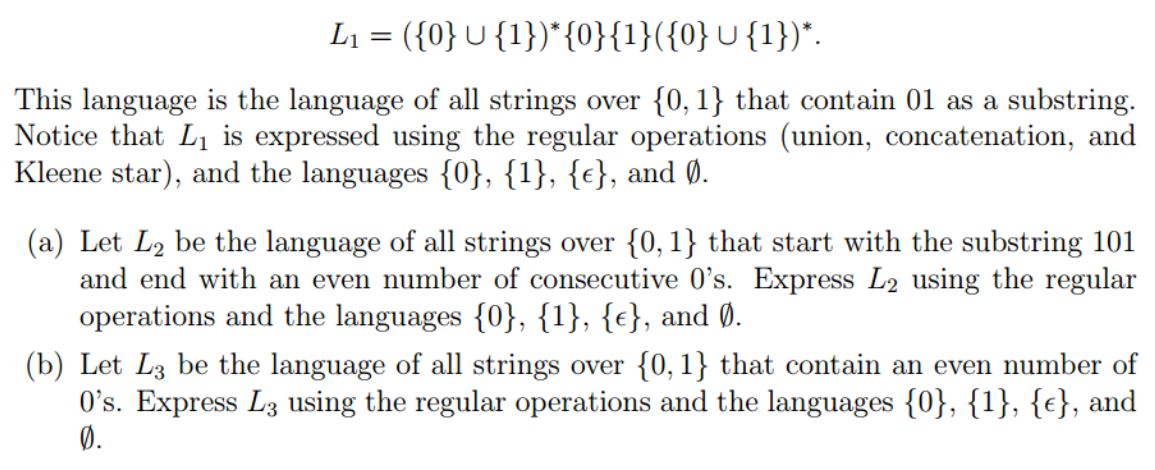 Solved L = ({0} {1})^*{0}{1}({0} {1})^* This language is | Chegg.com