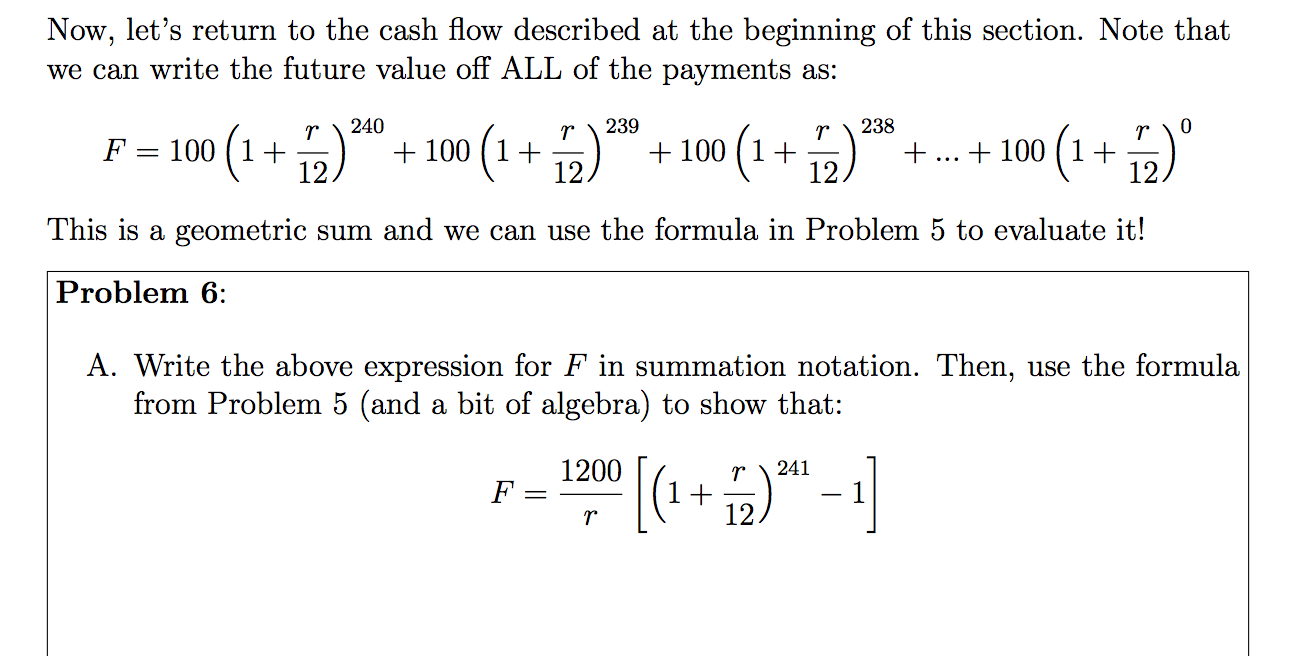 Solved Derive the formula: sigma^N_n=0 ar^n=a.1-r^N+1/1-r in | Chegg.com