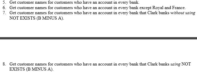 Part 1. SQL Queries (60 marks) Use Oracle-VM SQL Data | Chegg.com
