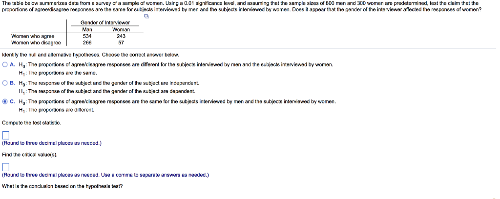 Solved The table below summarizes data from a survey of a | Chegg.com