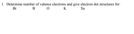 Solved Determine number of valence electrons and give | Chegg.com