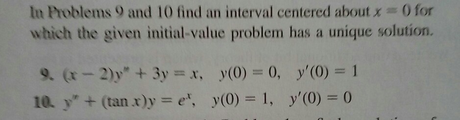 Solved In problem 9 and 10 Find an interval centered about x | Chegg.com