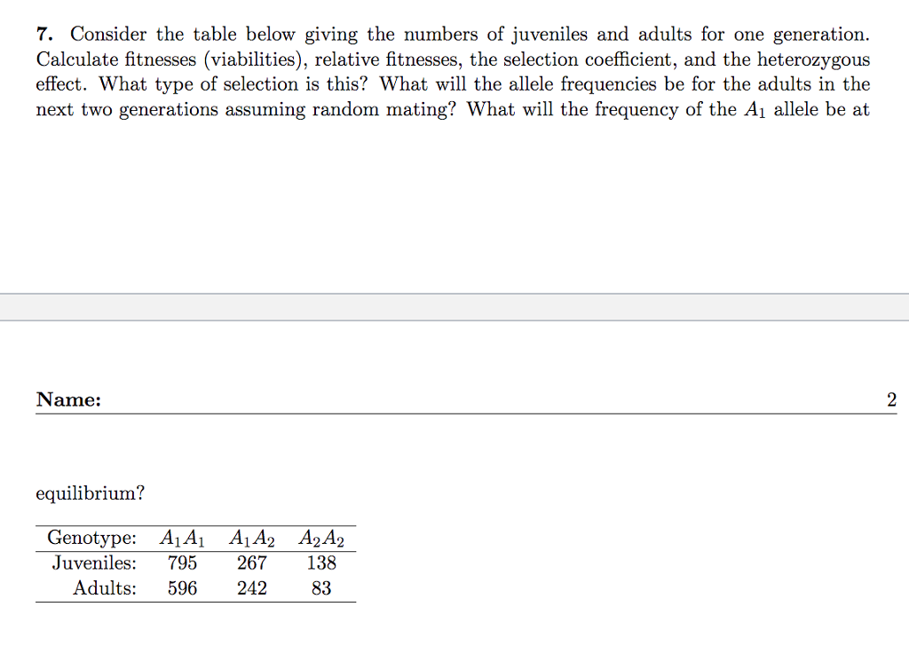 Solved 7. Consider the table below giving the numbers of | Chegg.com