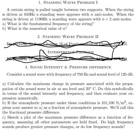 Solved A certain string is pulled taught between two | Chegg.com