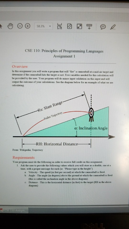 Solved 58.3% CSE 110: Principles of Programming Languages | Chegg.com