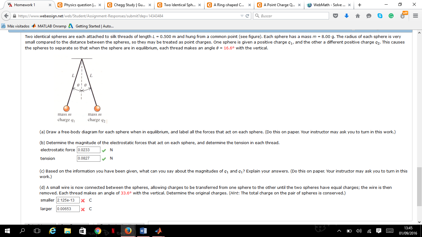 Solved Physics question l C Chegg Study I Gu x C Two | Chegg.com