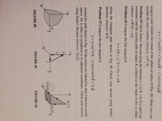 compute the line integral with the following equation | Chegg.com