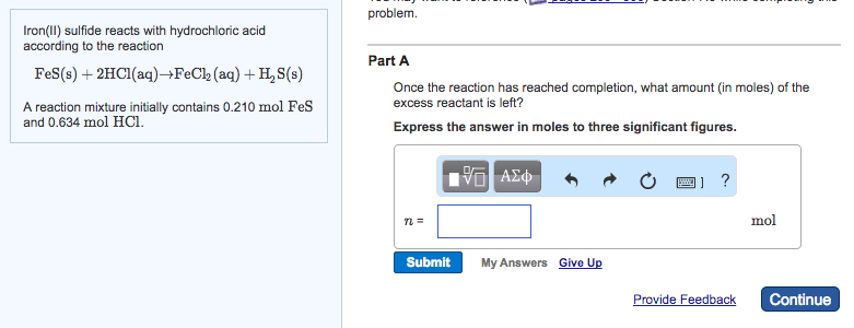 Solved Iron(I) sulfide reacts with hydrochloric acid | Chegg.com
