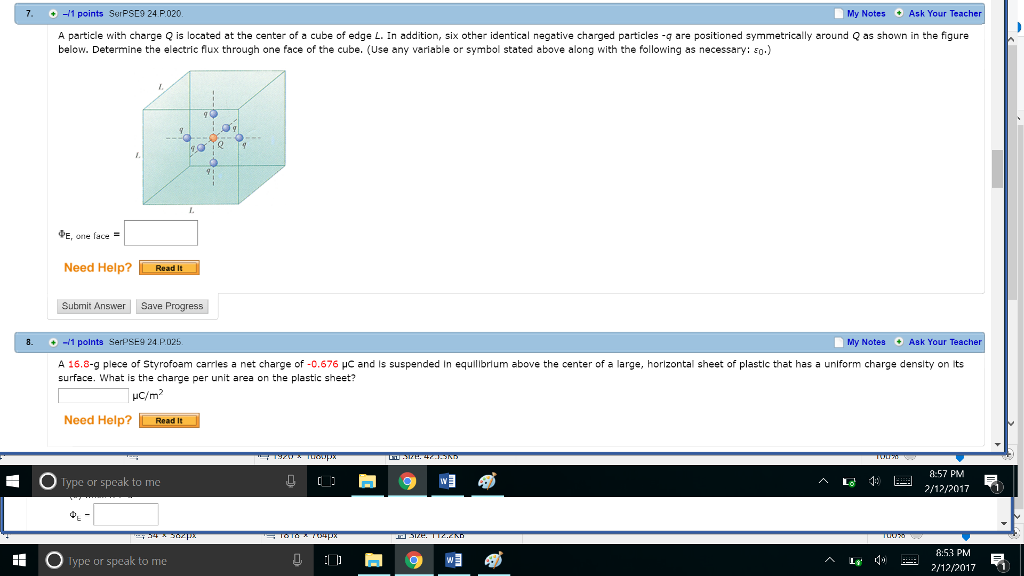 Solved A particle with charge Q is located at the center of | Chegg.com