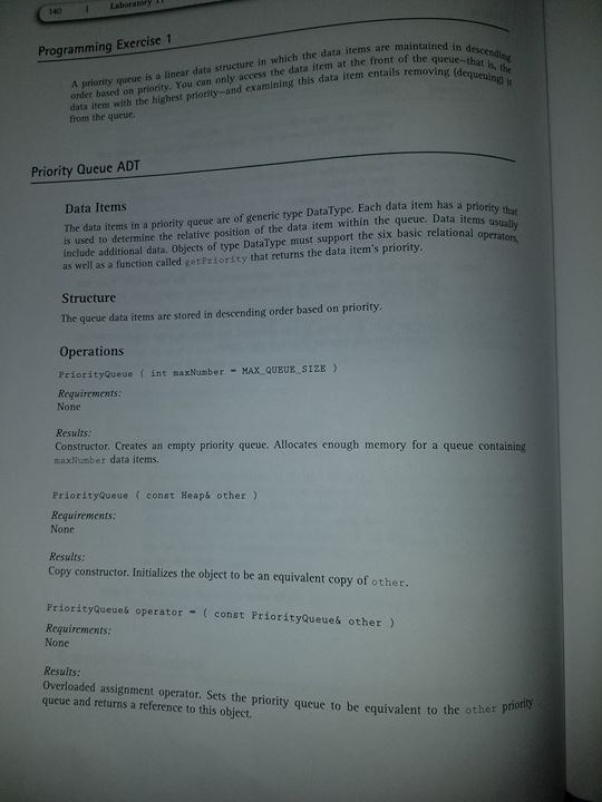 Solved Heap ADT Type. Each data item has heap Data items | Chegg.com