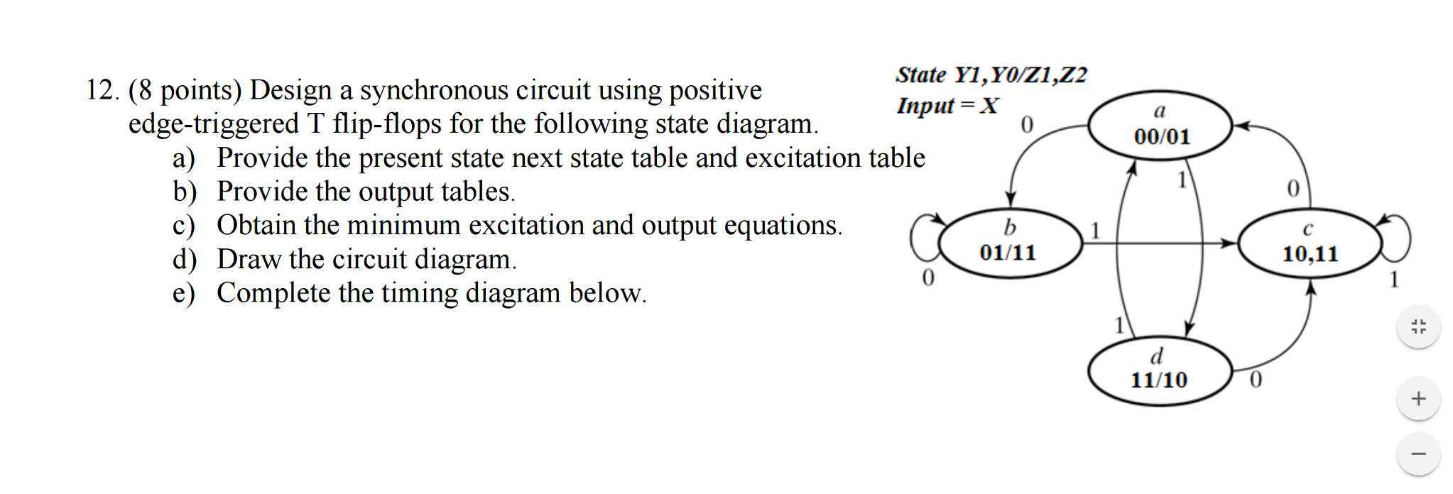Solved Design a synchronous circuit using positive | Chegg.com