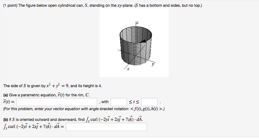 Solved (1 point Use Stokes' theorem to evaluate side the | Chegg.com