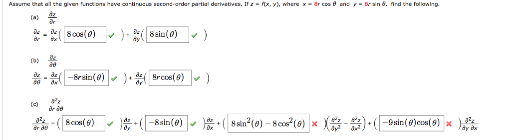 Solved Assume That All The Given Functions Have Continuous