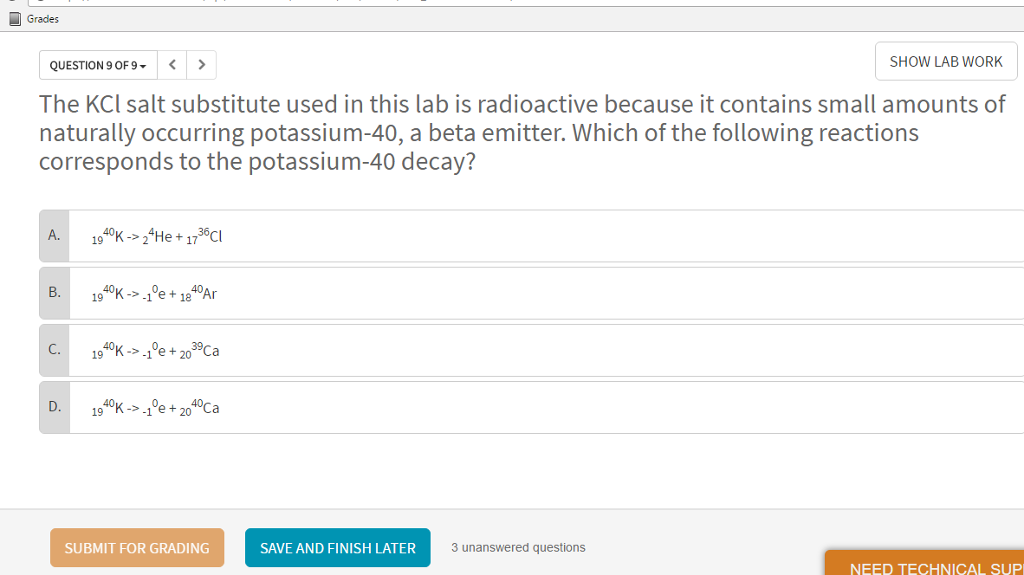 Solved The KCL salt substitute used in this lab is | Chegg.com