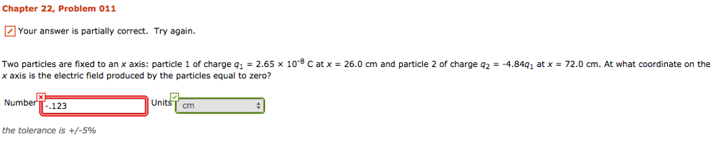 Solved Two particles are fixed to an x axis: particle 1 of | Chegg.com