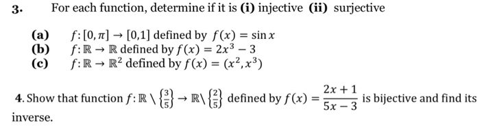 Solved I need help with these questions on injective, | Chegg.com
