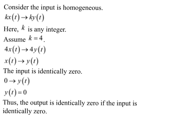 Solved (Signals and systems) Show that a linear system is | Chegg.com