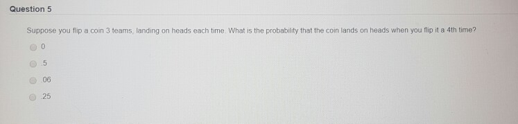 Solved Question 4 Suppose you flip a fair coin twice What is | Chegg.com