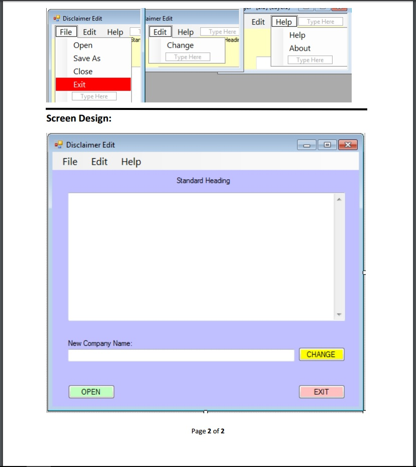 Using visual basic form application. Please write the | Chegg.com