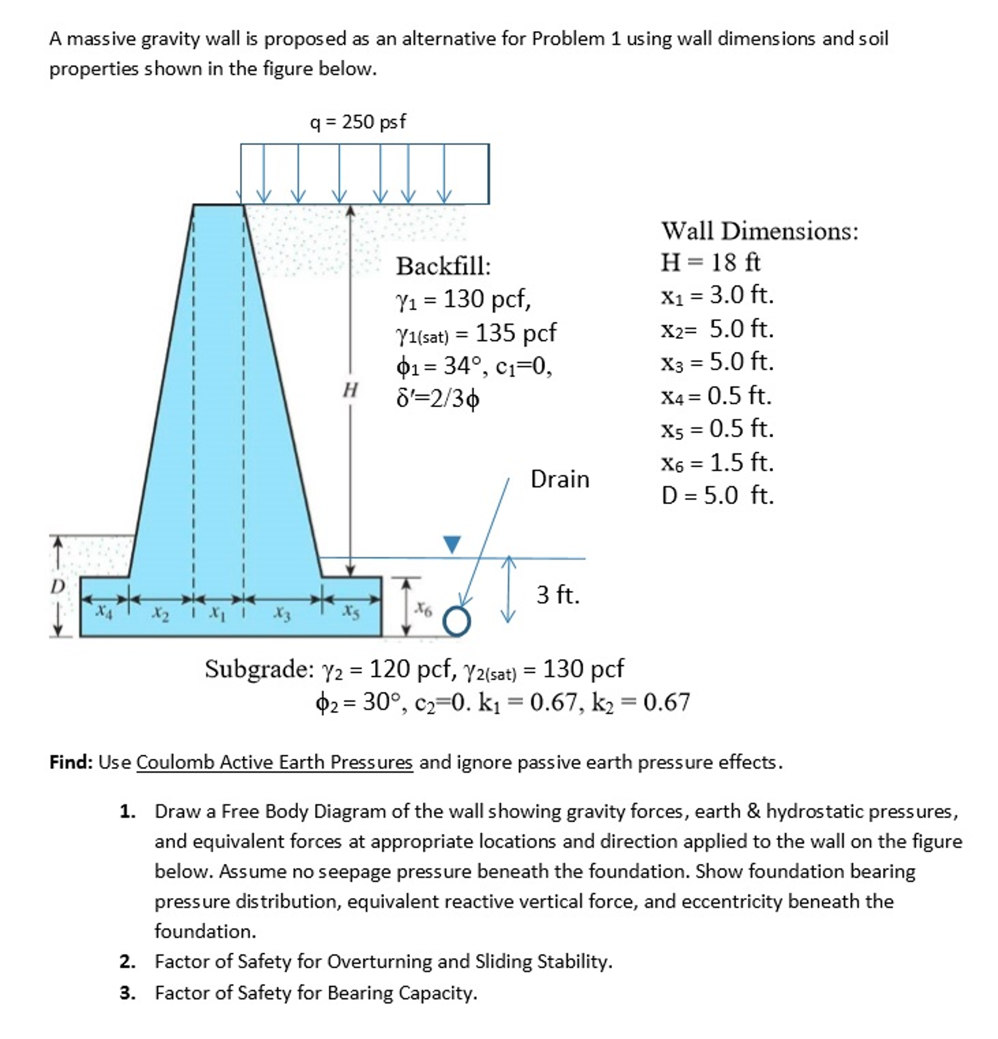 Solved A massive gravity wall is proposed as an alternative | Chegg.com