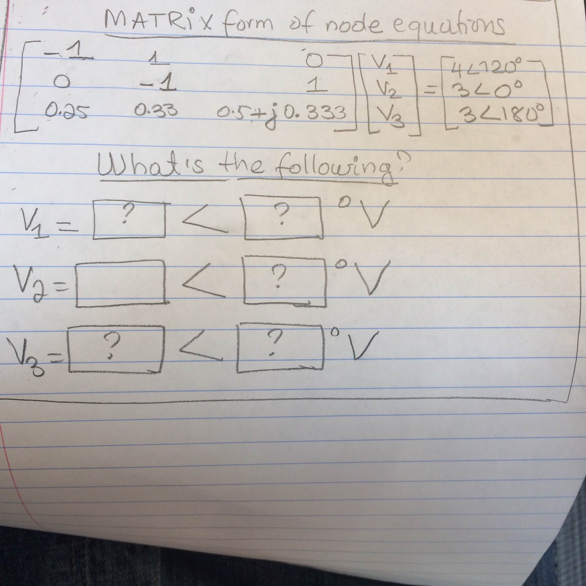 Solved Matrix form of node equations [-1 1 0 0 -1 1 | Chegg.com